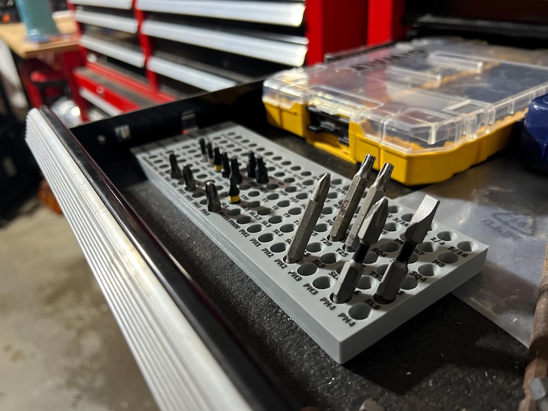 120pc Toolbox Driver Bit Organizer - Fits in 2" Drawers - 3D Printed - Etsy
