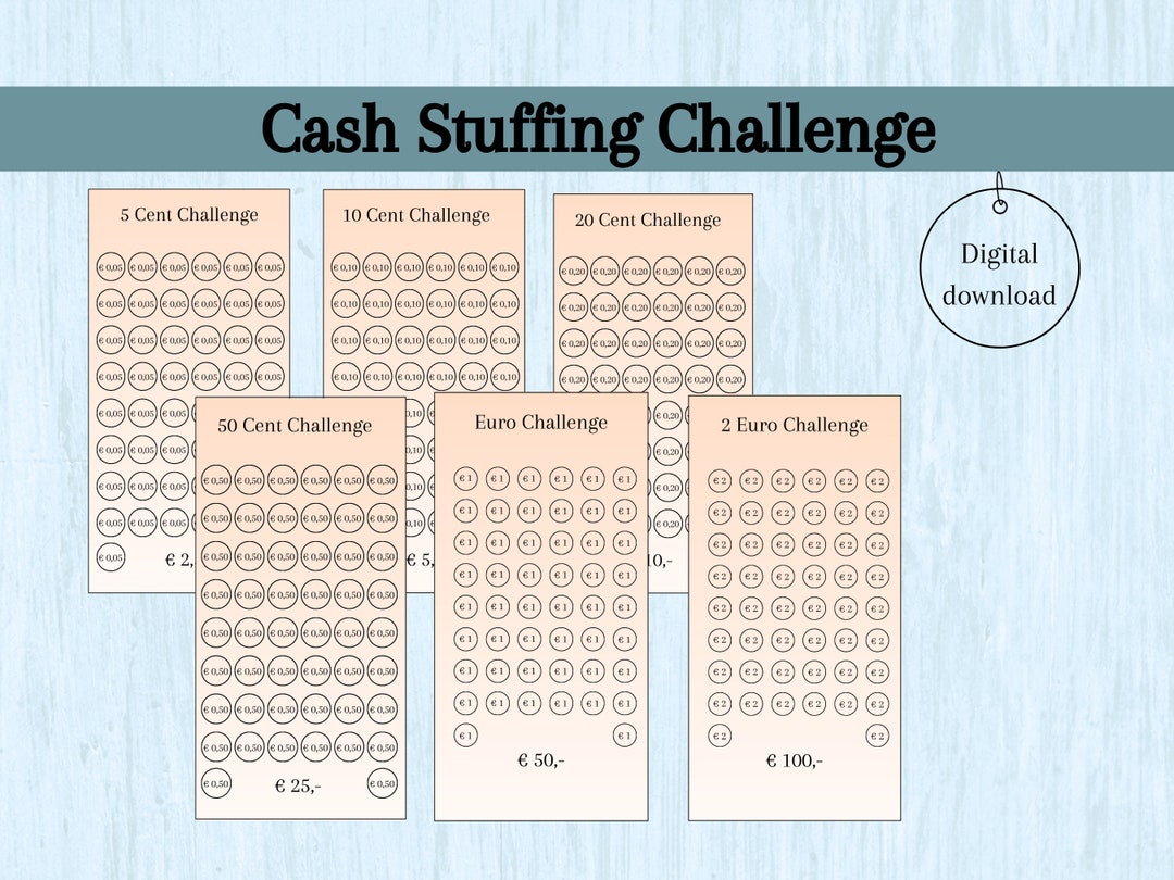Small Money Challenge, Cash Stuffing, Money Envelope, Savings Challenge ...