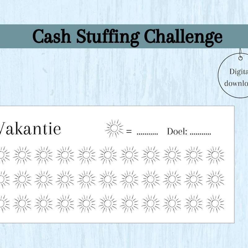 A6 budget map - Etsy Nederland