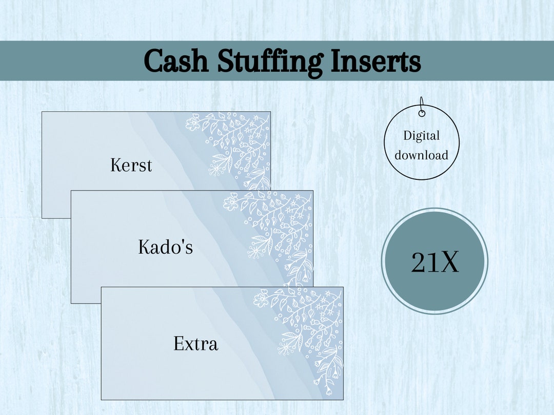 NL Cash Stuffing Inserts for A6 Binder, Budget Planner, Printable ...