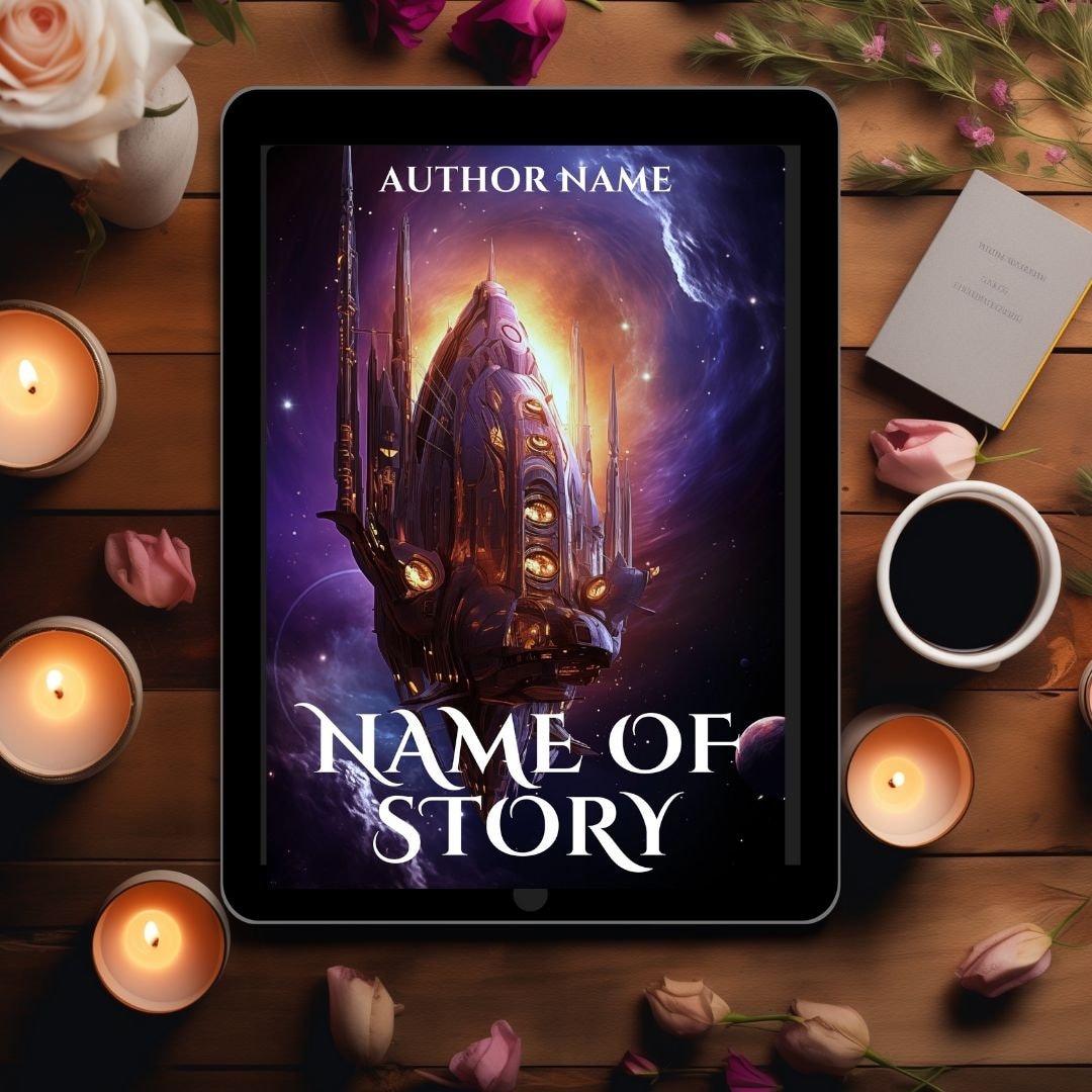 Premade Book Cover Science Fiction Fantasy /self-published Author Text ...