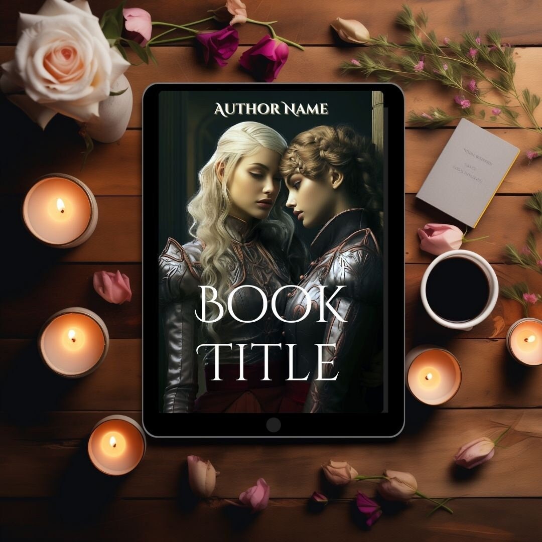 Premade Book Cover Lesbian Romance Fantasy/ Self-published Author Text ...