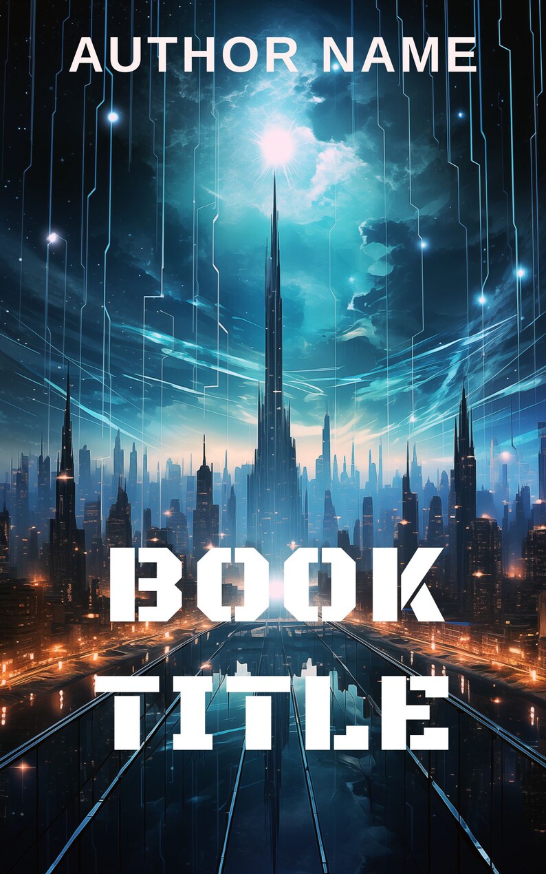 Premade Book Cover Science Fiction Fantasy /self-published Author Text ...