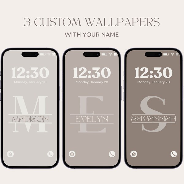 Personalized Name Wallpaper - Etsy