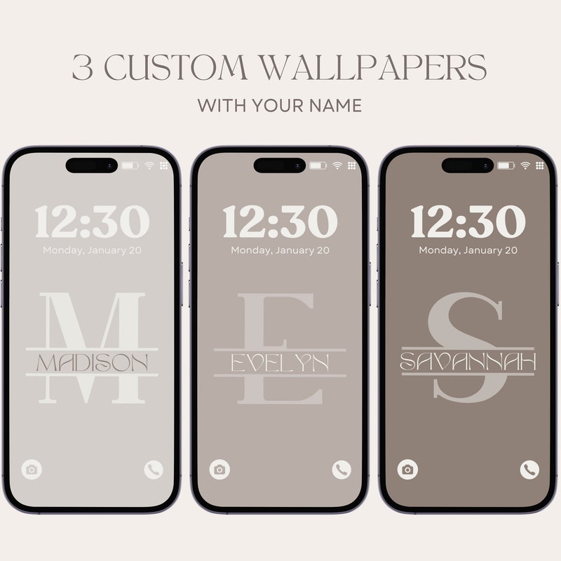 Personalized Name Wallpaper - Etsy