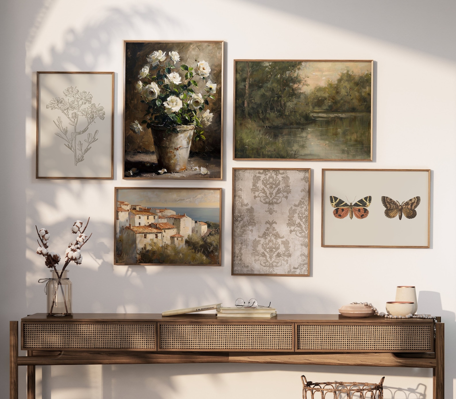 Vintage Style Gallery Wall Print Set,french Country Gallery Set Antique ...