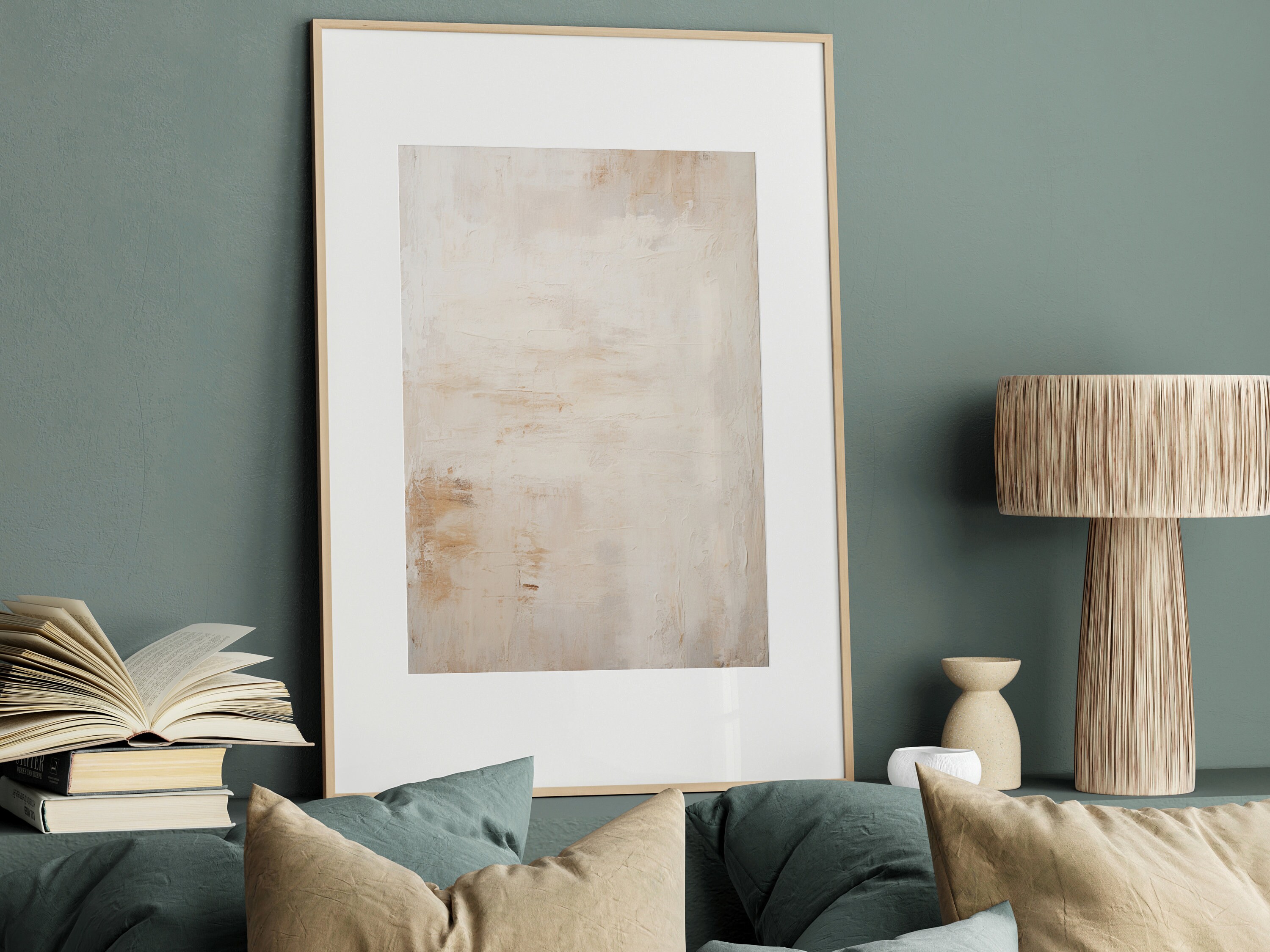 Modern Minimalist Neutral Gallery Wall Art, Set of 3 Beige Art, Earthy ...