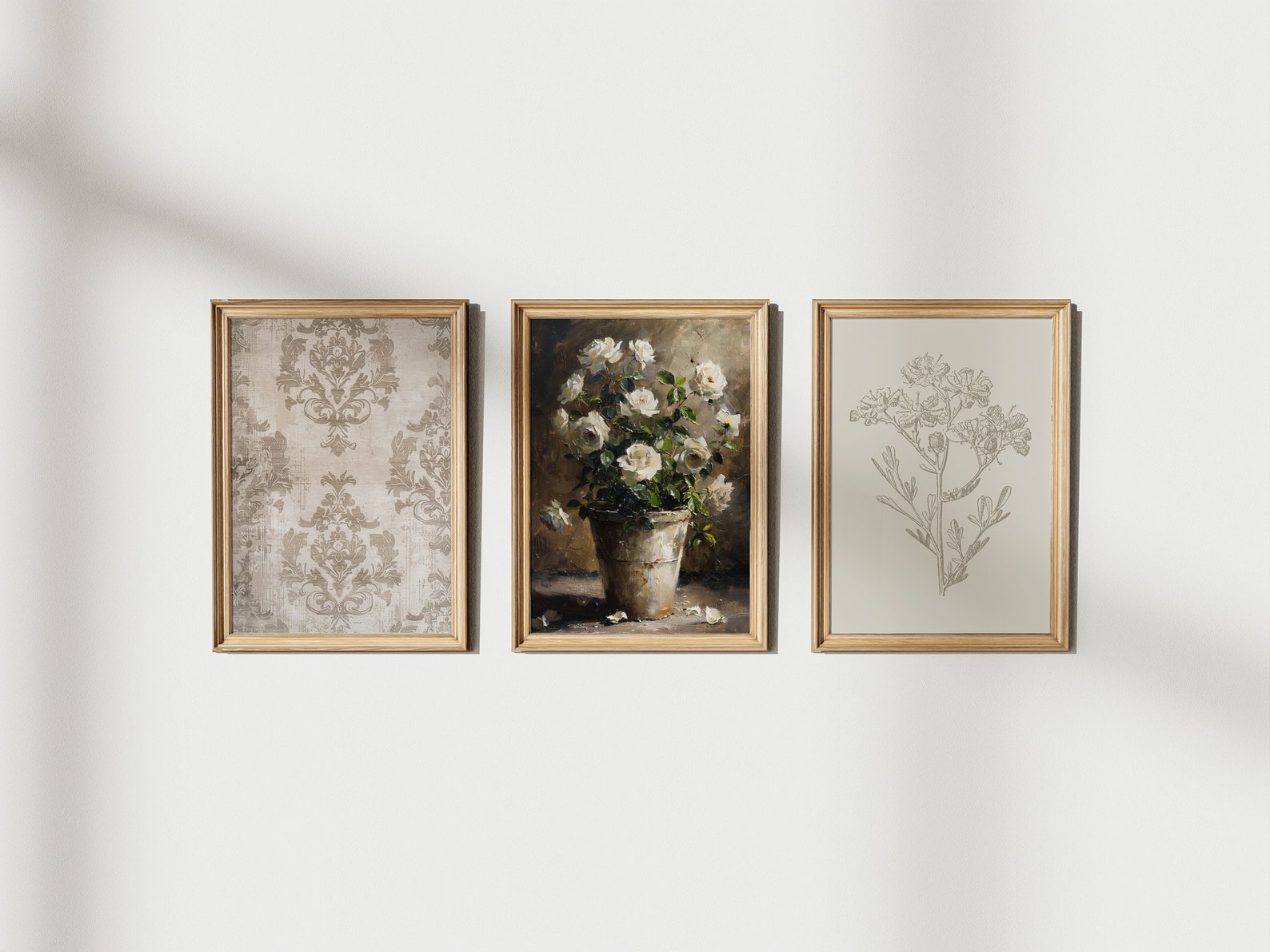 Vintage Style Gallery Wall Print Set,french Country Gallery Set Antique ...
