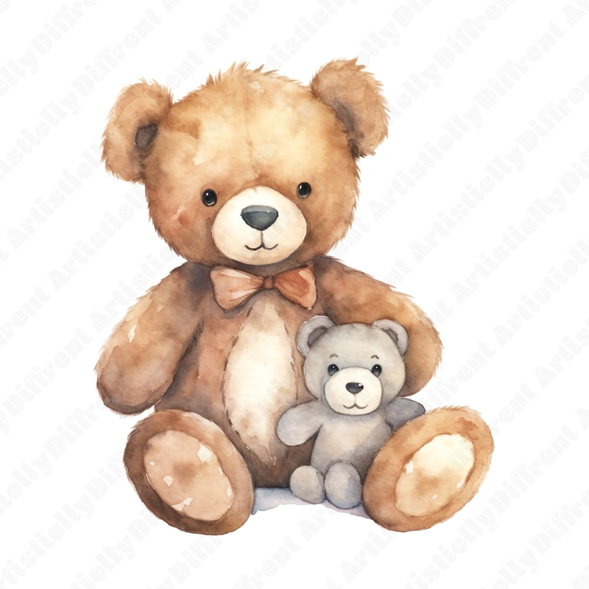 Teddy Bears | Brown Teddy Bear Clipart | JPG | Instant Download ...
