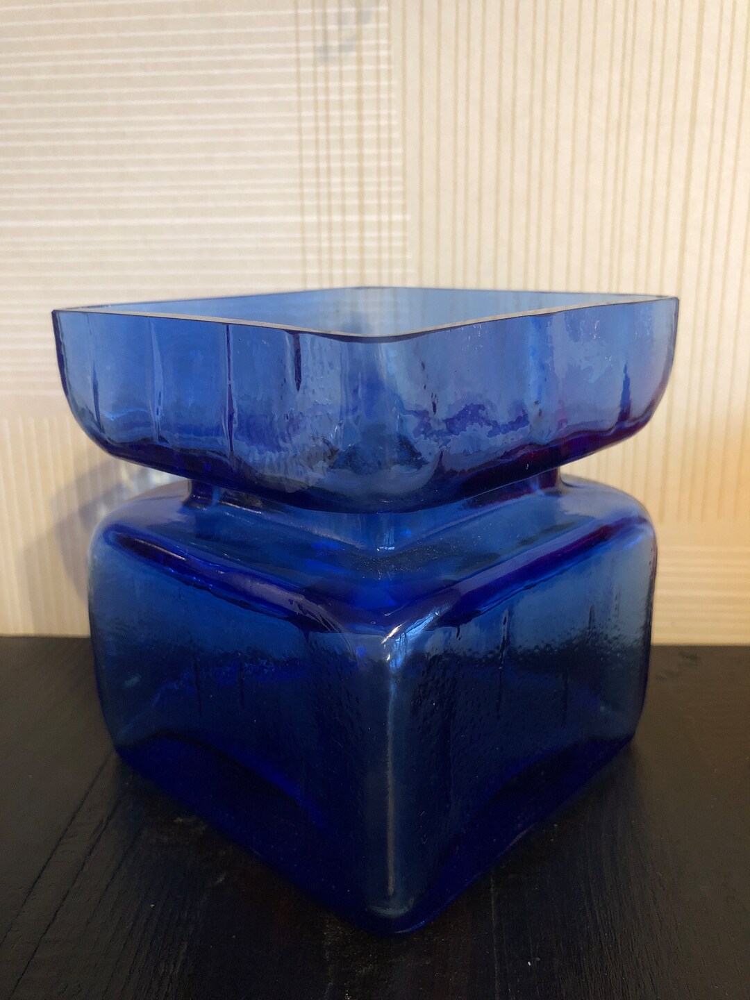 Helena Tynell Riihimaki 'pala' Vase: 1960s Scandinavian Textured Glass ...