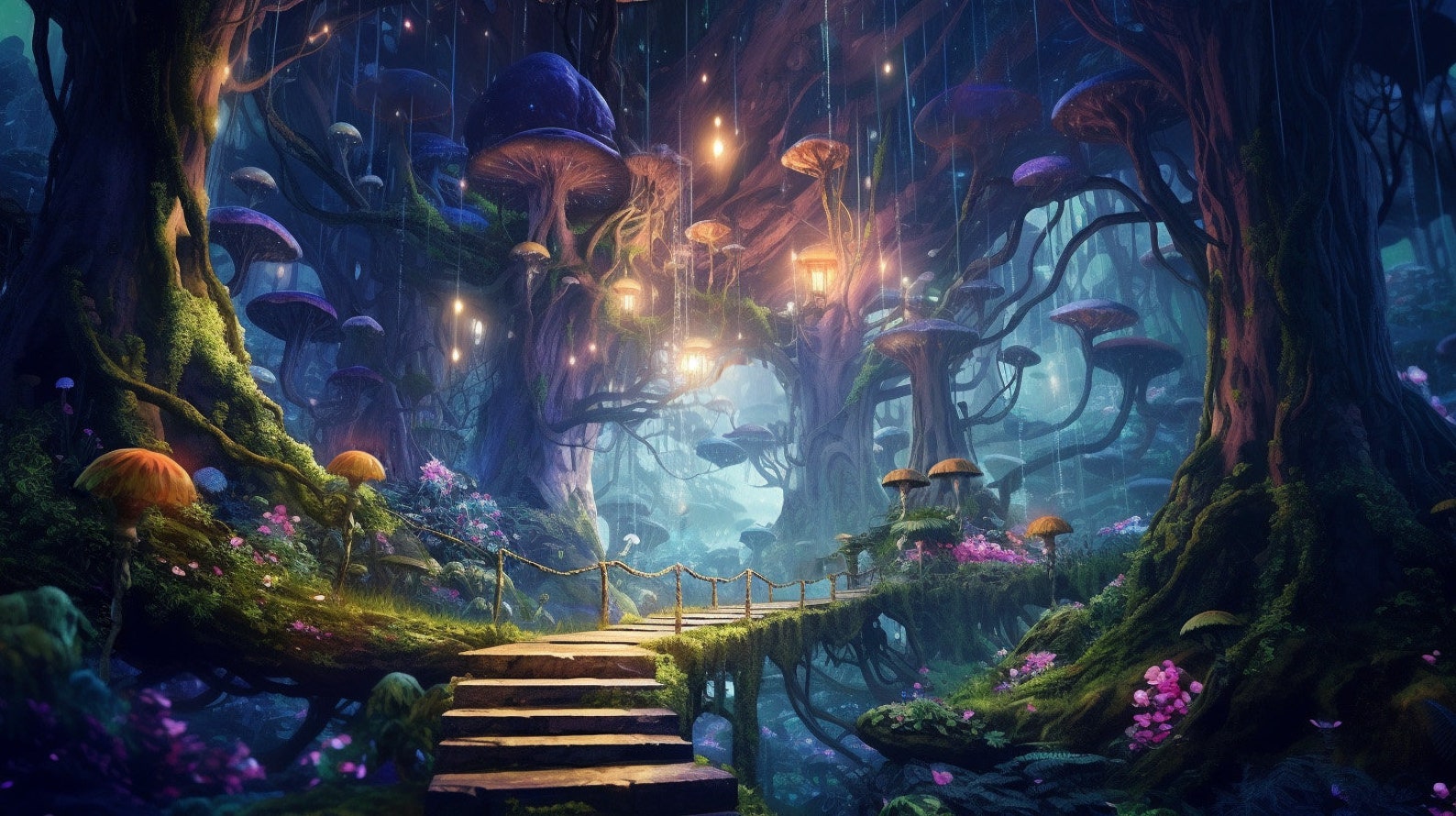 Vtuber Animated Scenery for Twitch, Captivating Enchanted Forest Theme ...