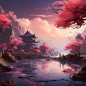 Animated Vtuber Backdrop, Japanese Forest Theme, Lo-fi Ambience, Twitch ...