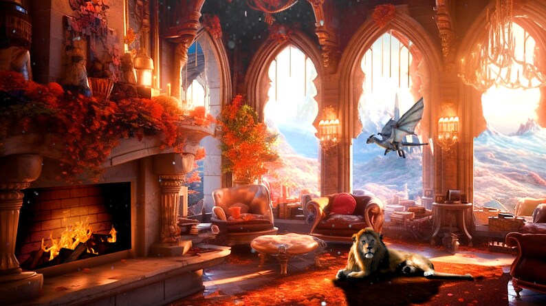 ANIMATED BACKGROUND | Magical Bedroom | Lofi Cozy Fantasy Looped Vtuber ...