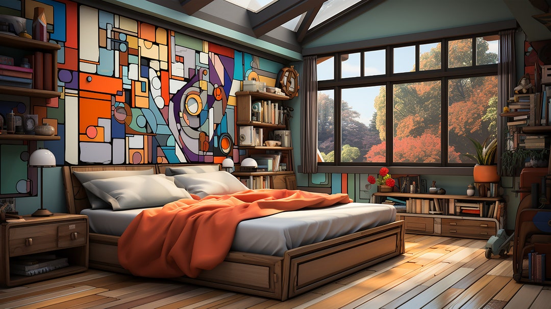 Indulge in a Fall-colored Bedroom Scene; Warm Hues and Autumnal Touches ...