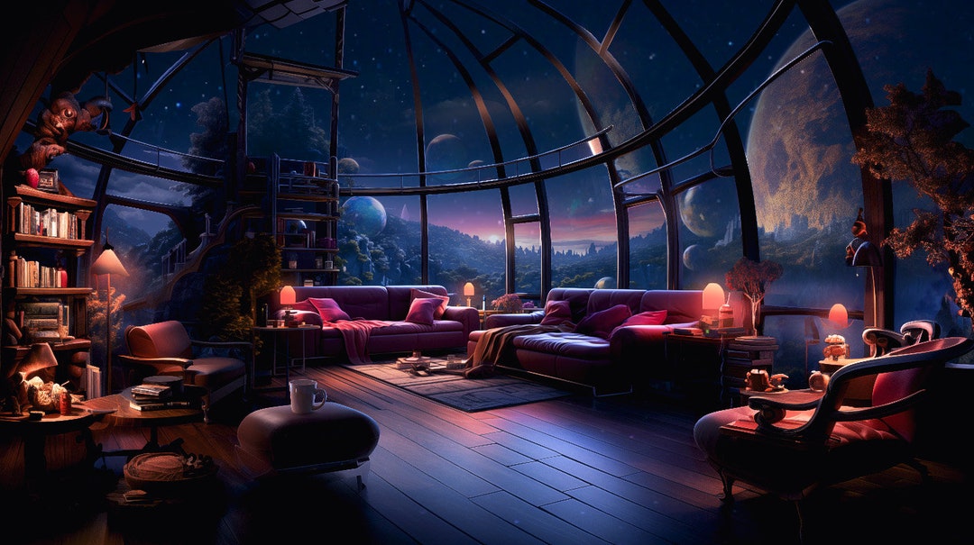 Galactic Serenity Lofi Cosmos: Space-themed Overlay for Vtubers, Streaming on OBS, Twitch, and ...