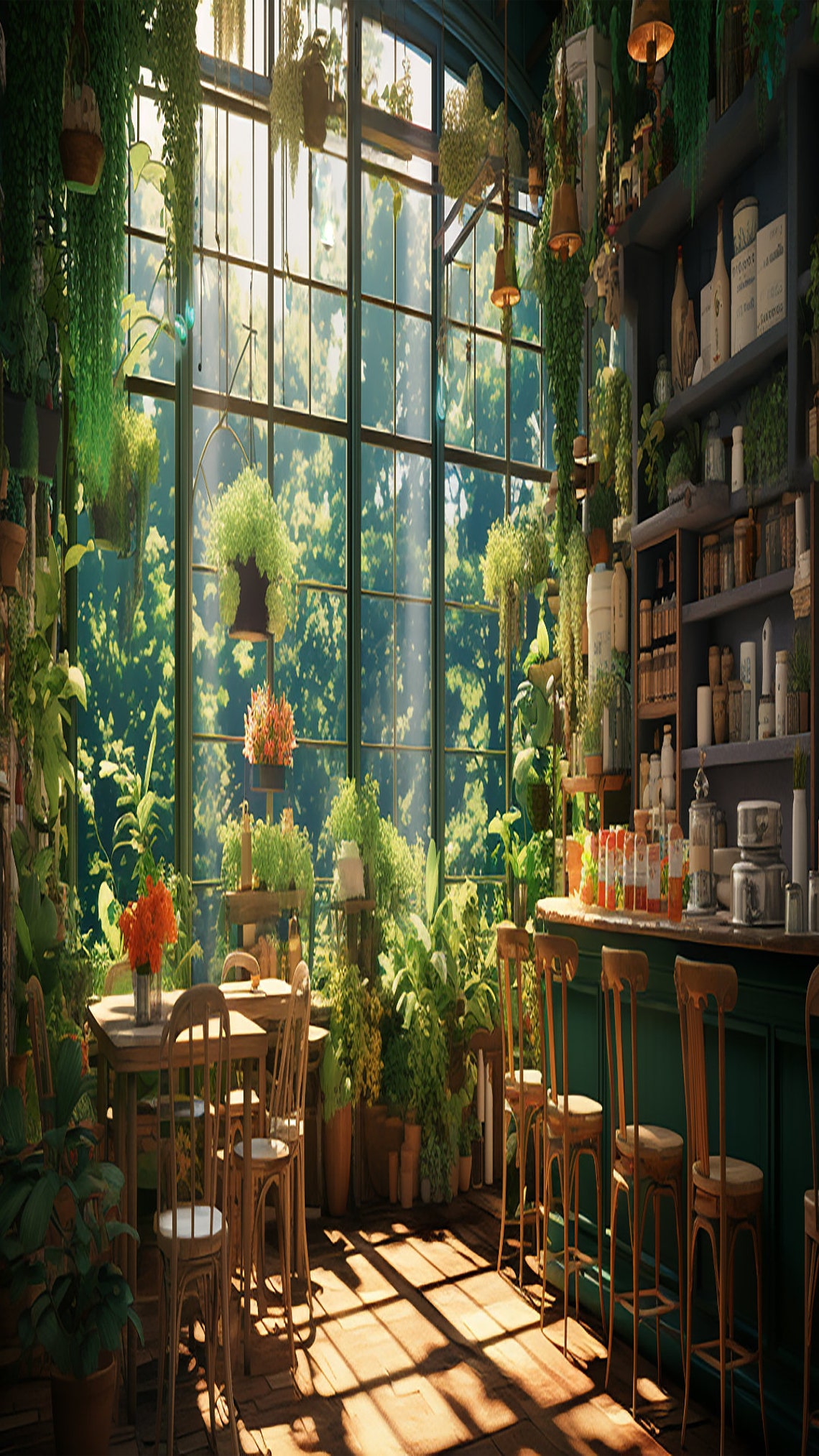 Vtuber Animation Backdrops: Warm Lofi Café, Tranquil Greenhouse ...
