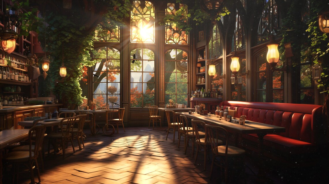 Animated Vtuber Backgrounds: Cozy Lofi Cafe, Greenhouse Ambience ...