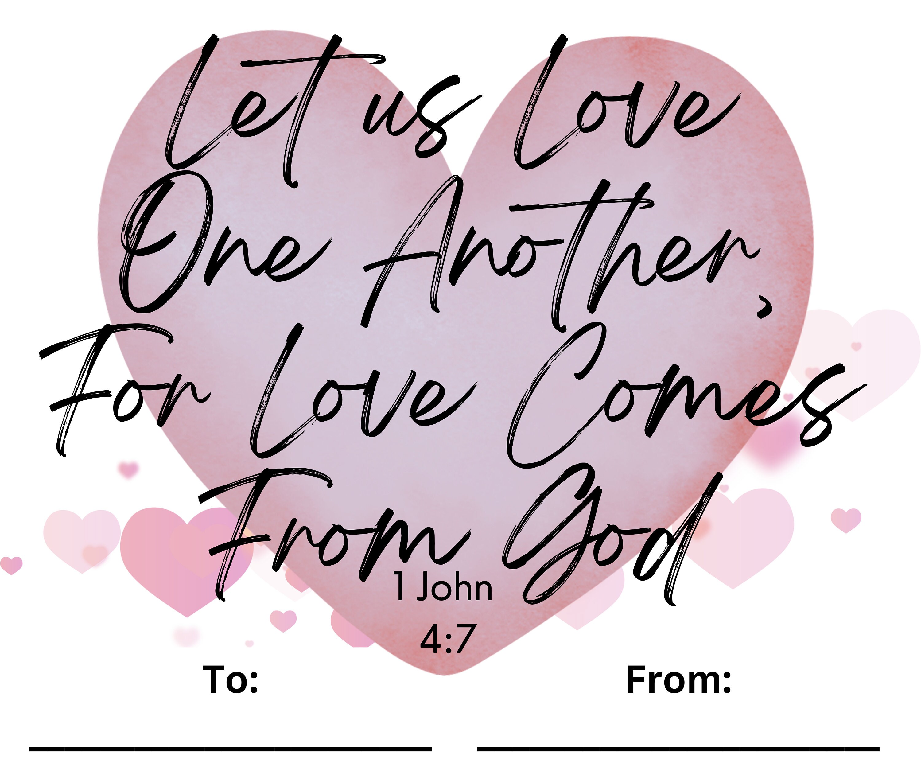 Printable Biblical Classroom Valentines for Valentines Day - Etsy