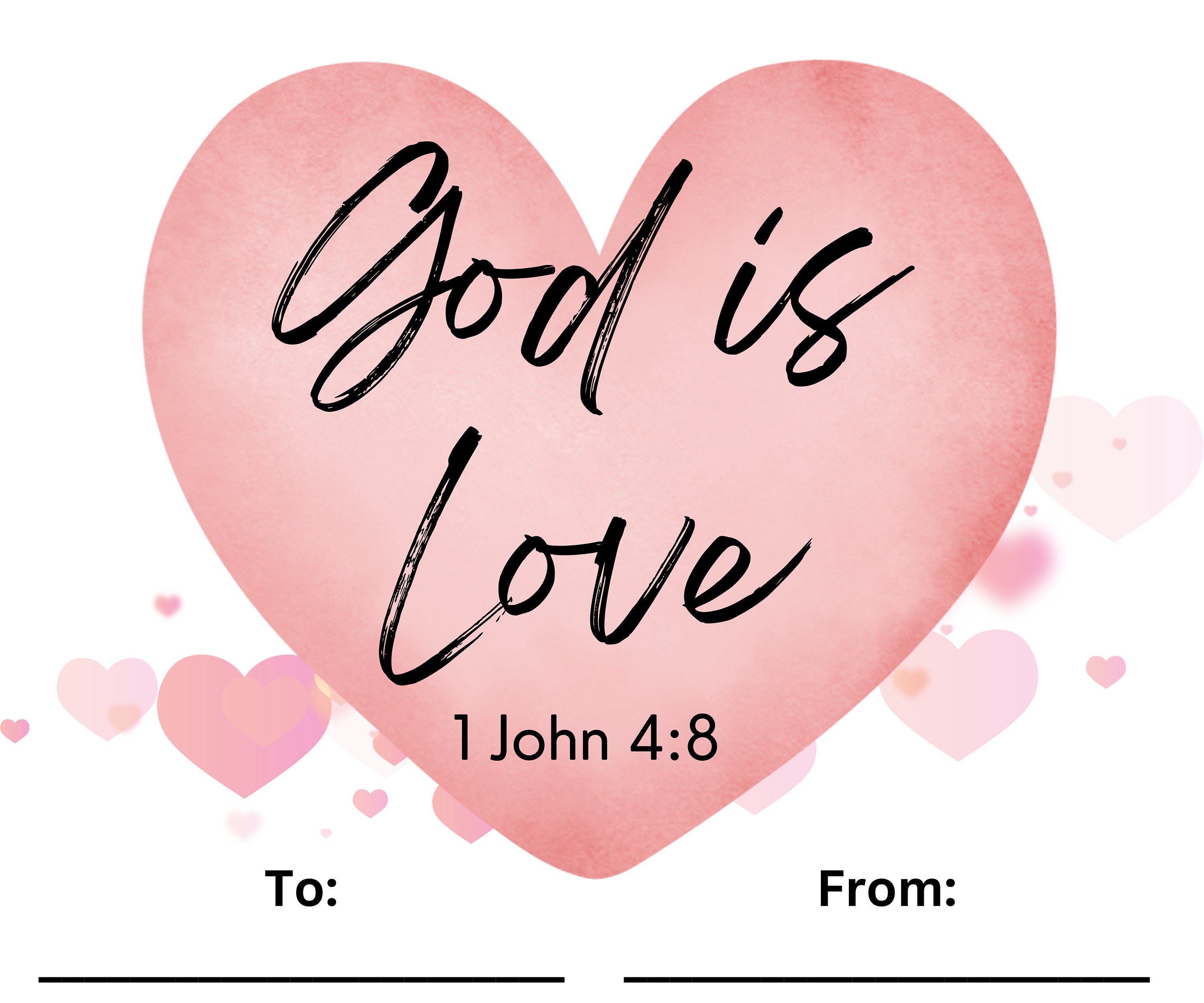 Printable Biblical Classroom Valentines for Valentines Day - Etsy