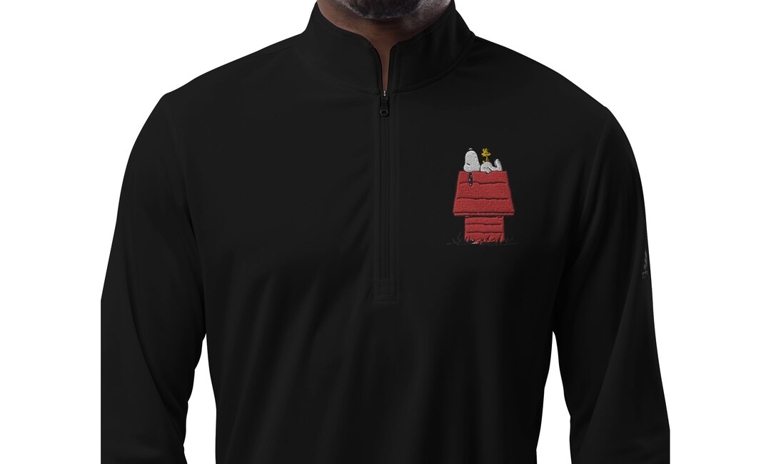 Adidas X Snoopy the Dog Charlie Brown Quarter Zip Pullover - Etsy