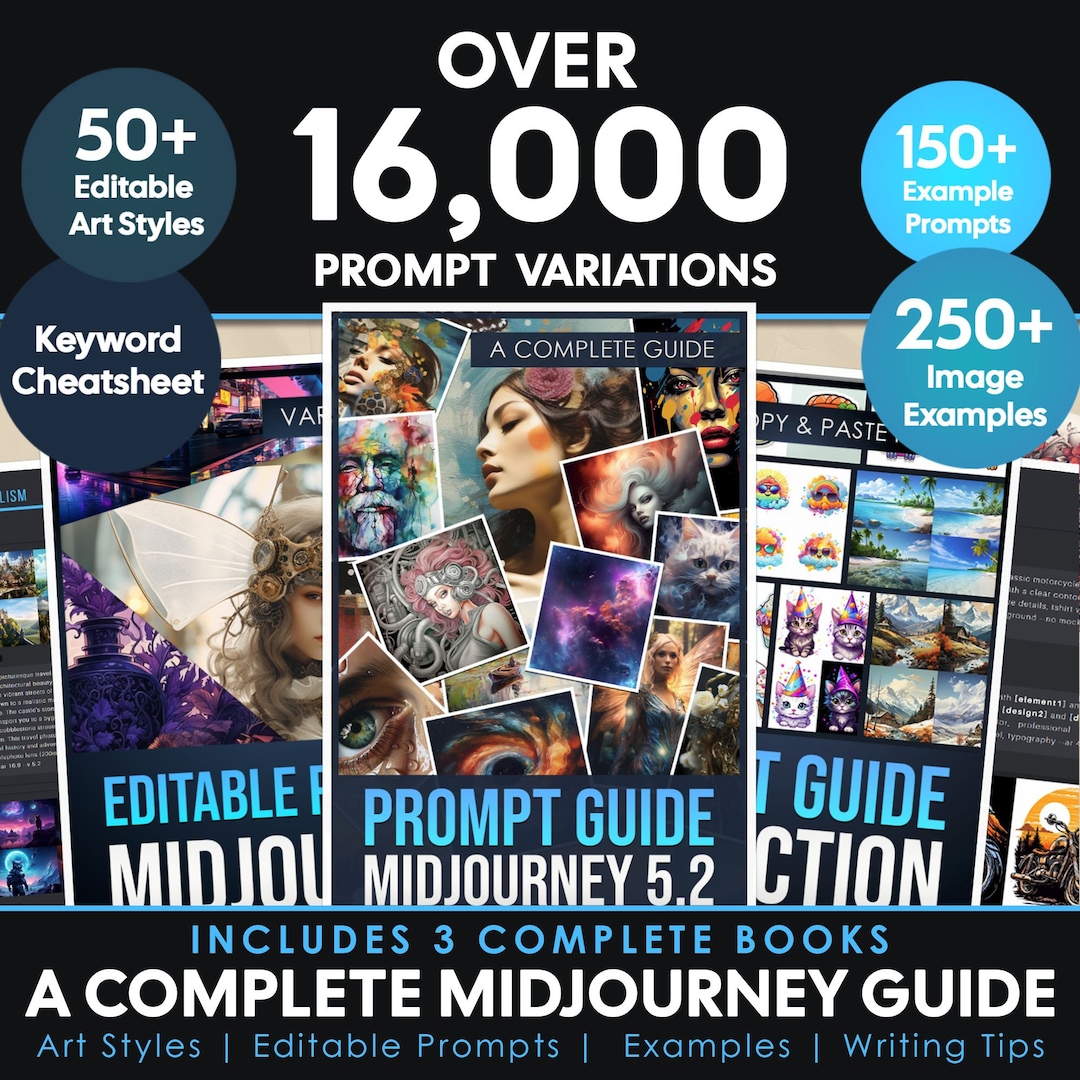 Midjourney Prompt Guide, Editable Prompts, AI Prompt, Midjourney ...