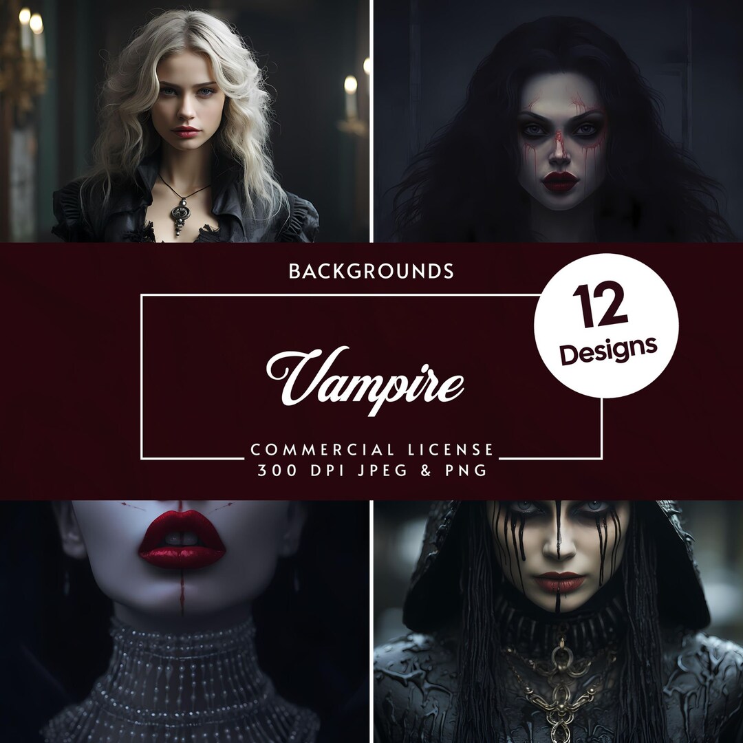 Vampire Halloween Digital Background Wall Art Halloween Wall - Etsy