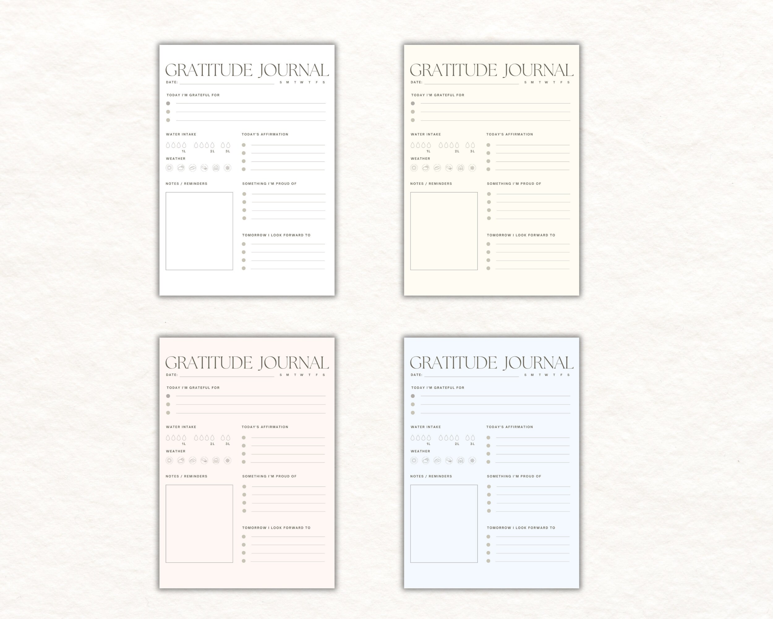 Printable Gratitude Journal Daily Gratitude Pages Daily - Etsy