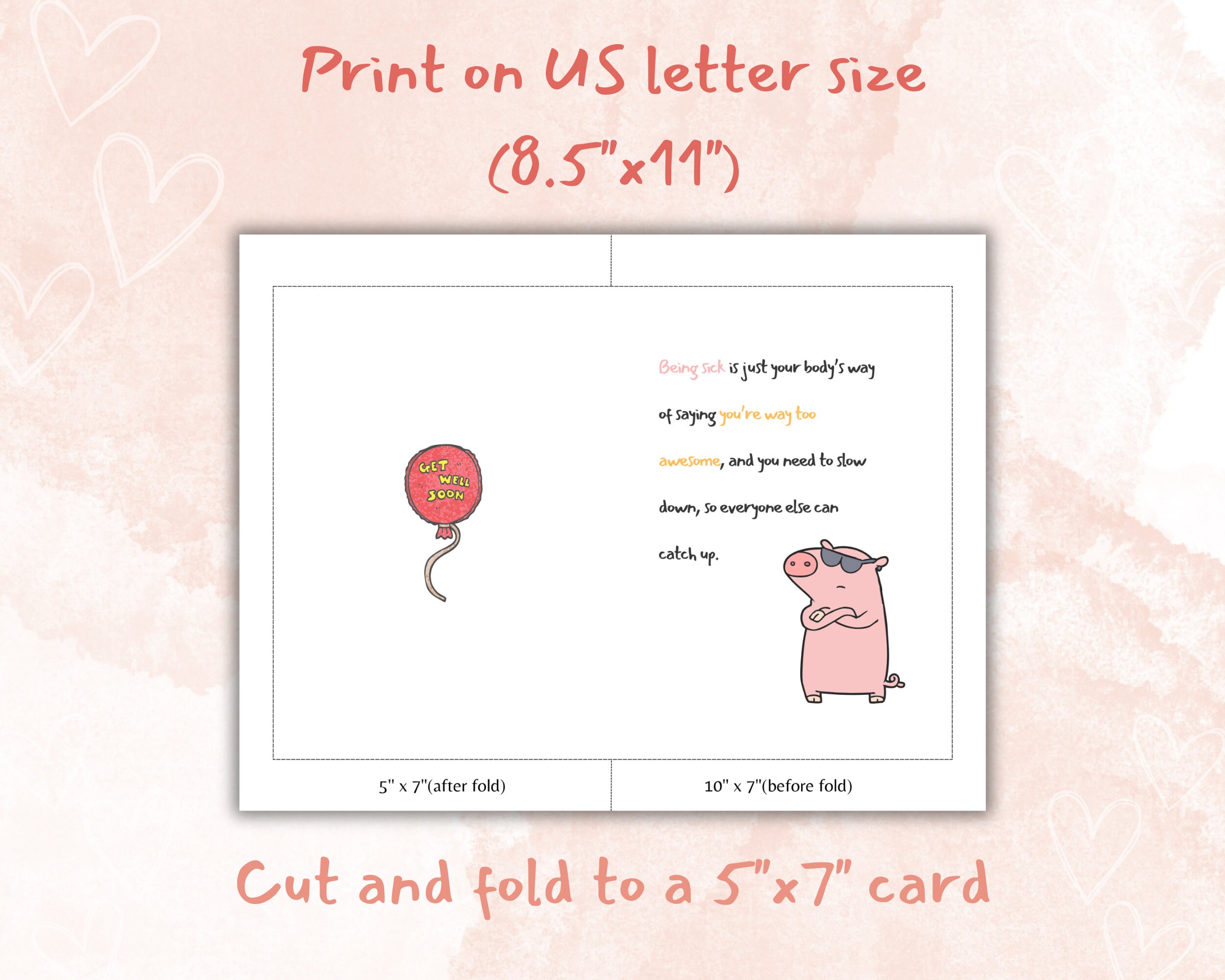 Printable Being Sick is Just Your Body’s Way of Saying You’re Way Too ...