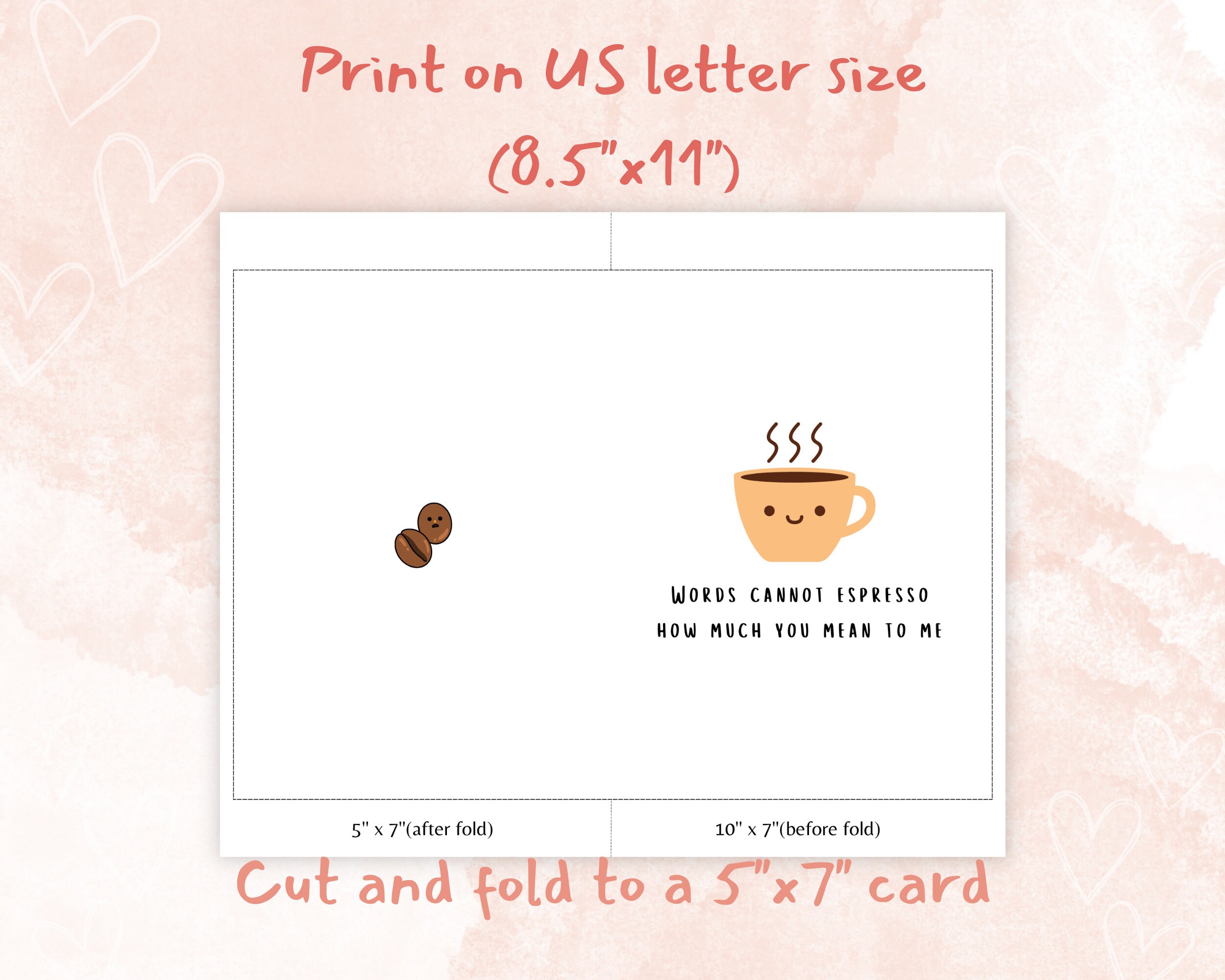 Printable Words Cannot Espresso How Much You Mean to Me Cute ... Printable Words Cannot Espresso How Much You Mean to Me Cute ...