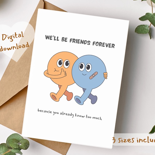 Friendship Card - Etsy