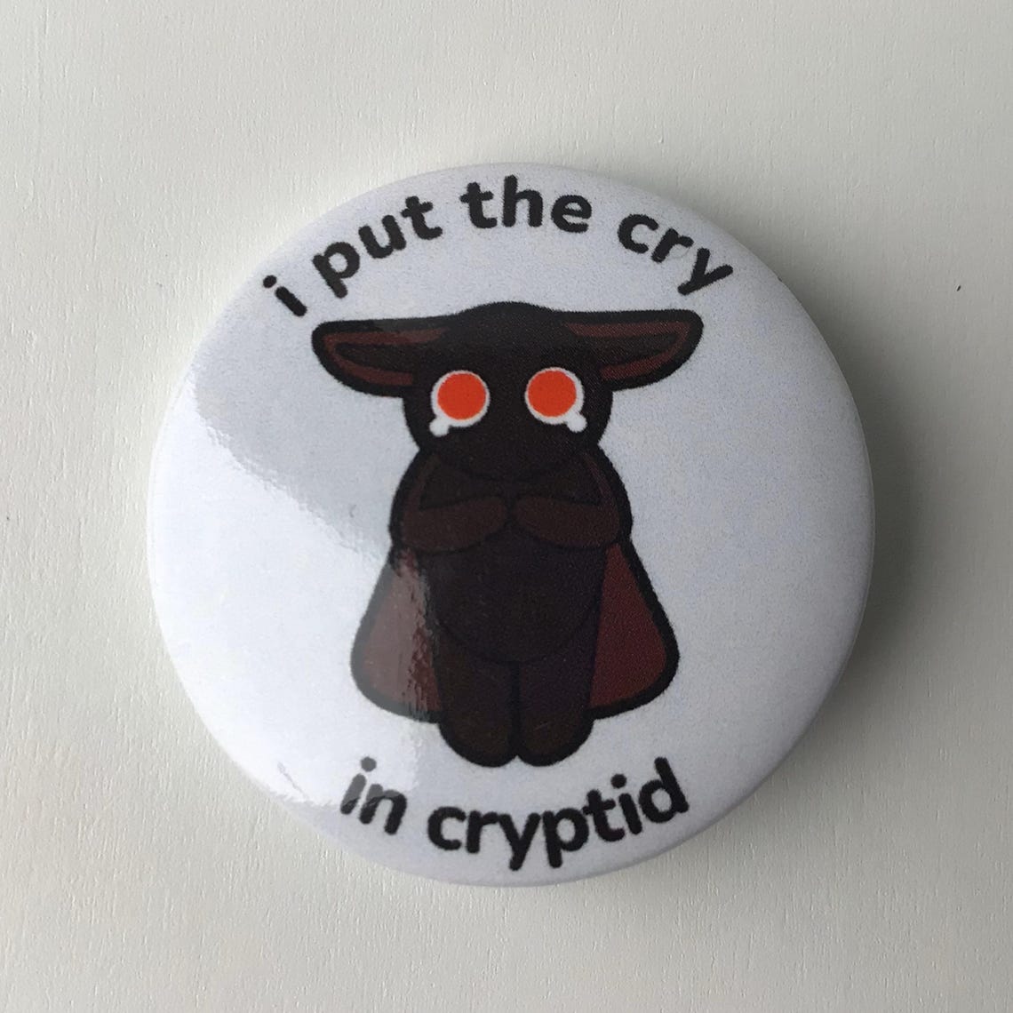 Crying Cryptid Button Badge - Etsy