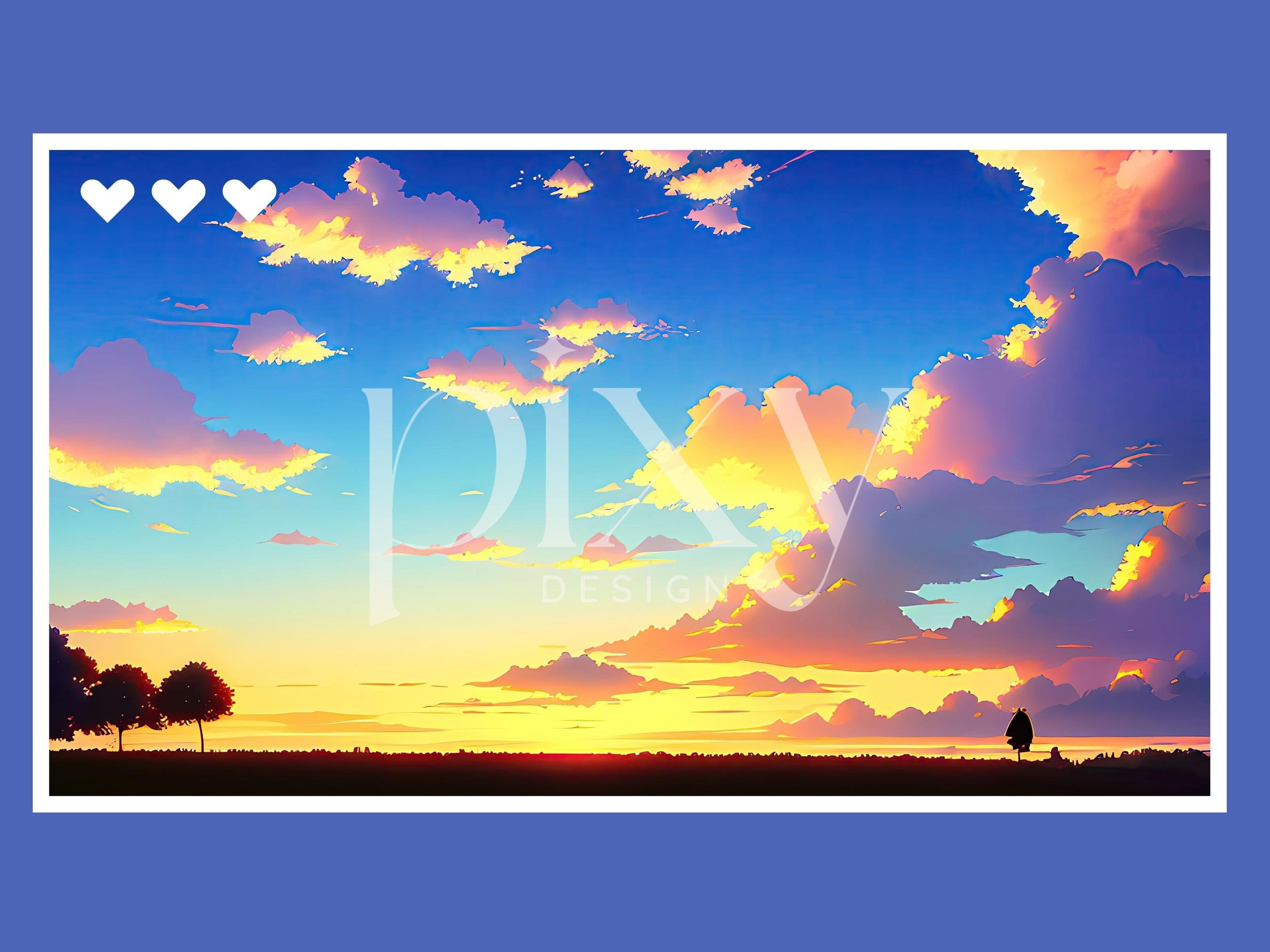 Anime Scenery Sunset