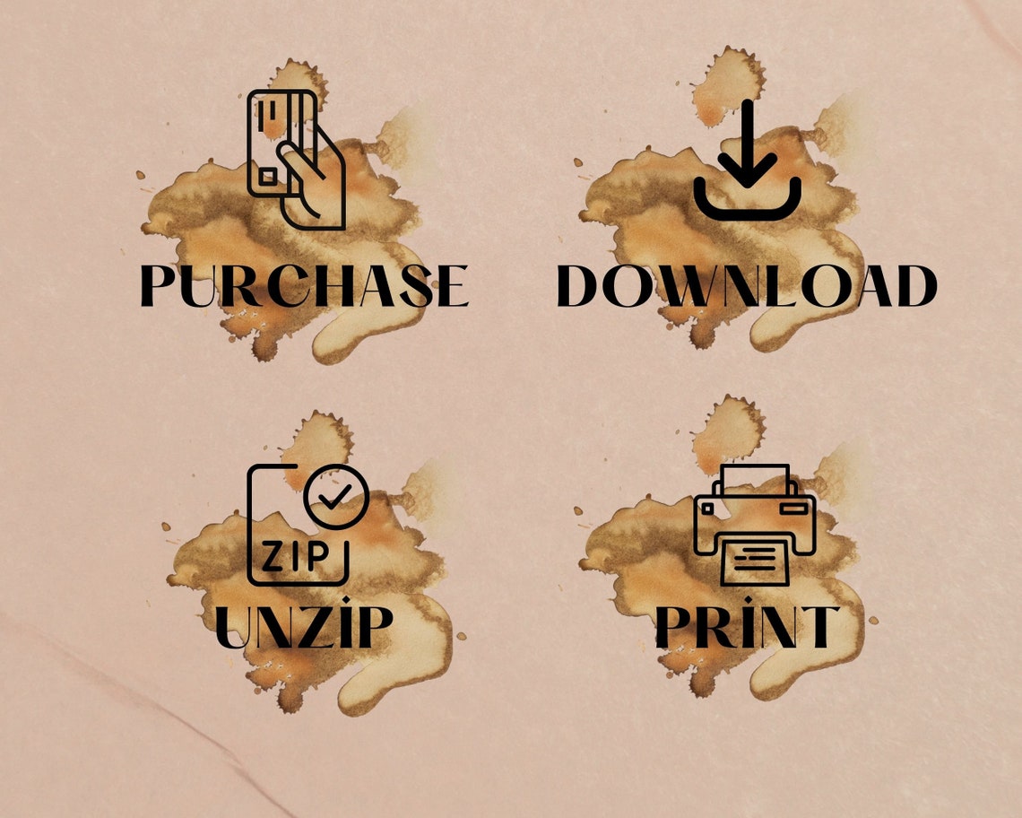 Printable Planner Coffee-themed Digital Daily Planner Cozy - Etsy