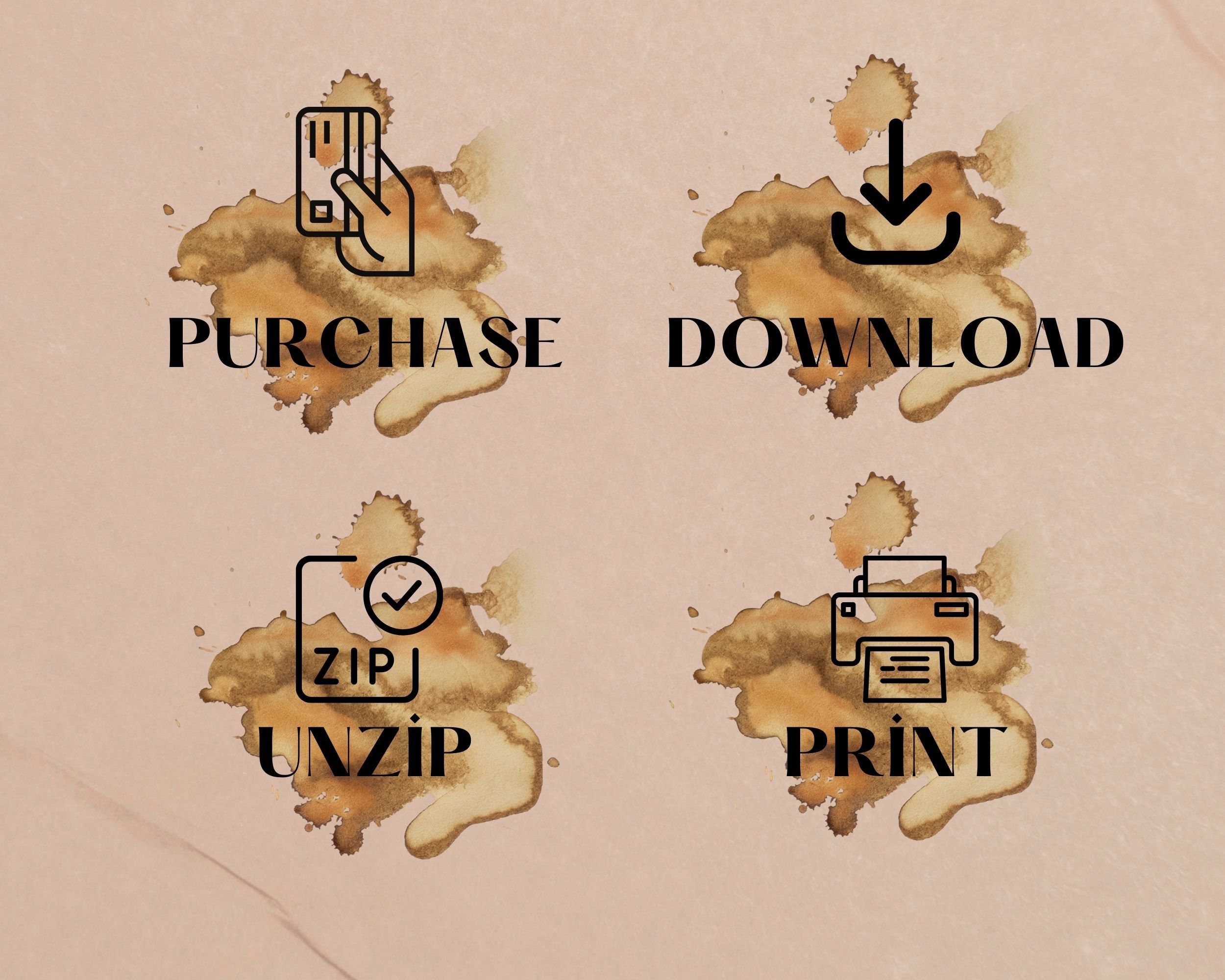 Printable Planner, Coffee-themed Digital Daily Planner, Cozy Daily ...