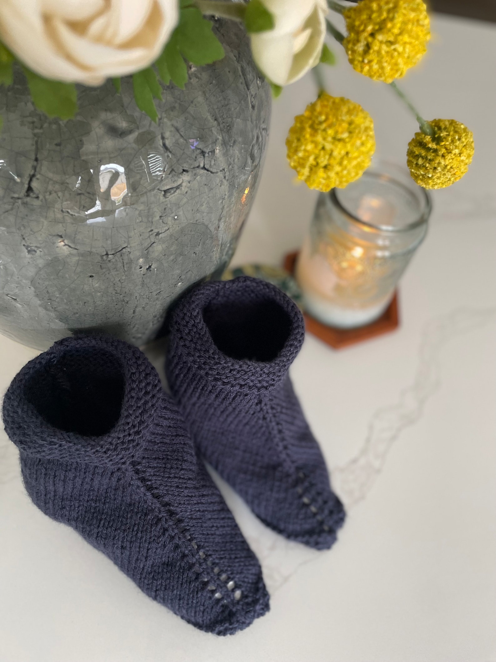 Knitted Ankle Length Booties - Etsy