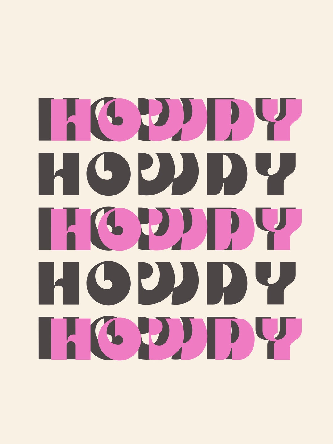Howdy Poster (digital Download) - Etsy
