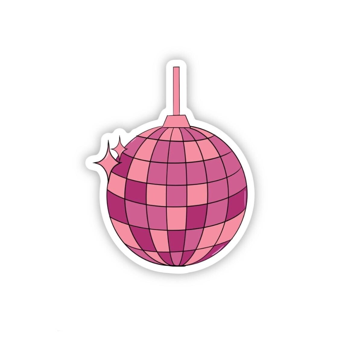 Pink Disco Ball Sticker - Etsy