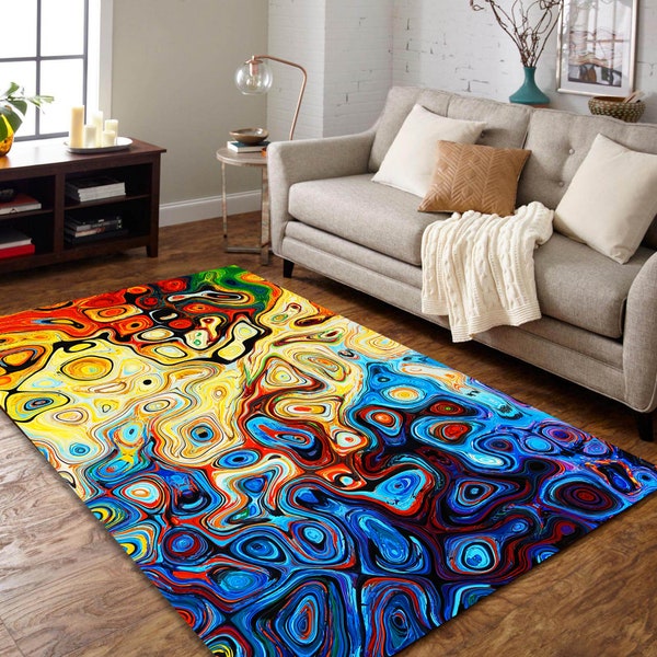 Colorful Rug - Etsy