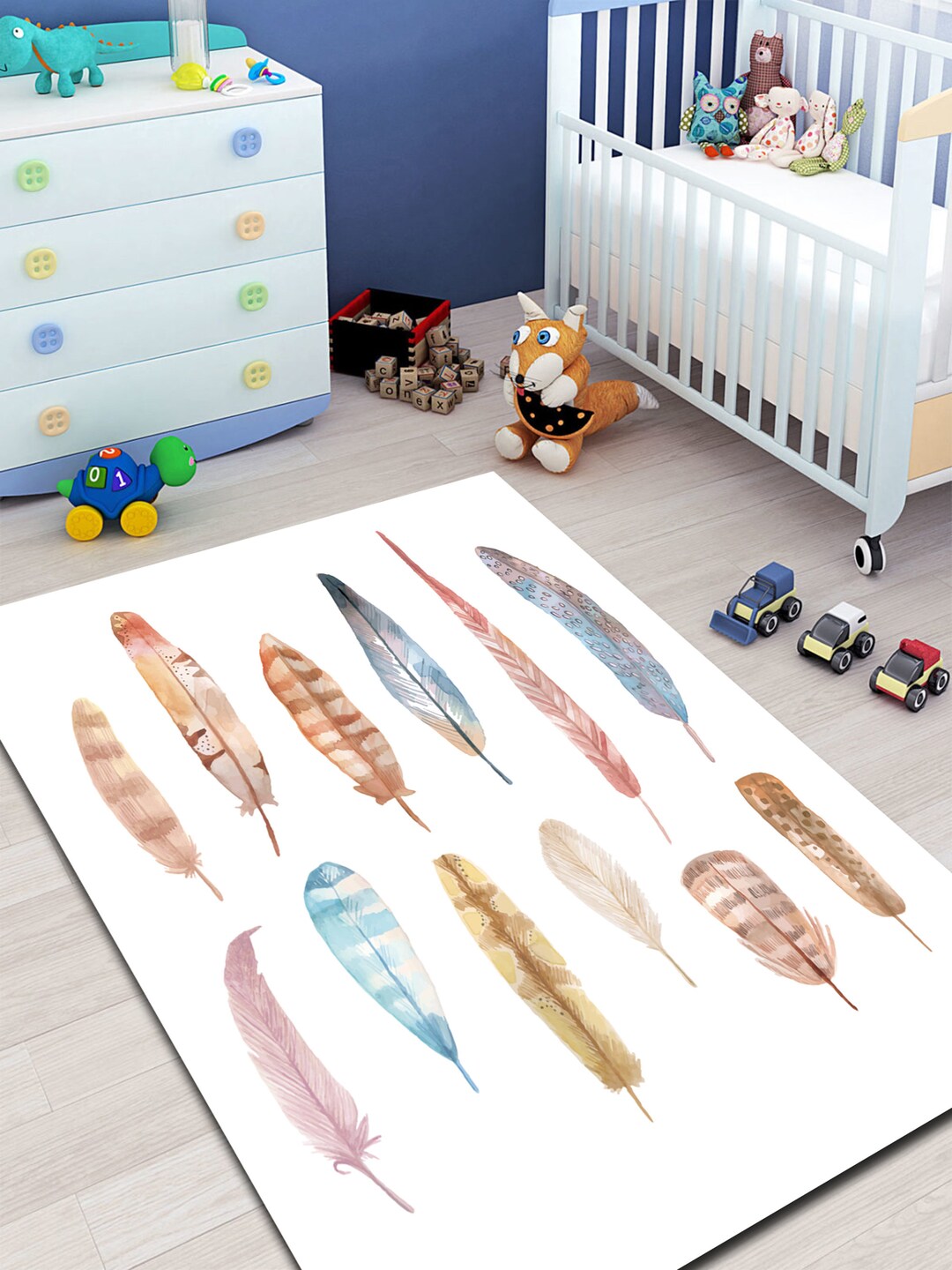 Feather Rug,feather Pattern Rug,flower Rug,colorful Pattern Rug,custom ...