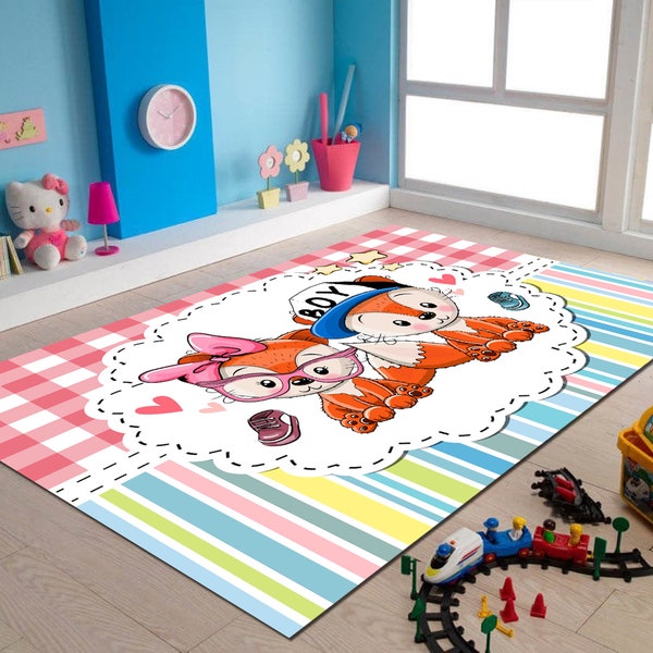 Cartoon Character Rug - Etsy