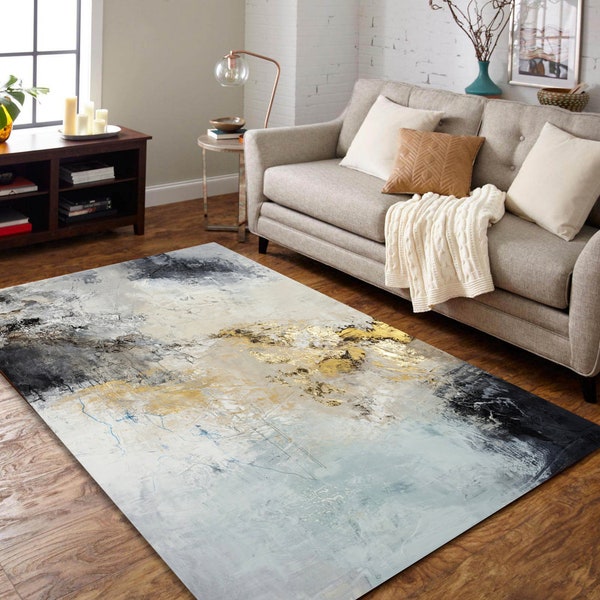 Modern Abstract Rug - Etsy