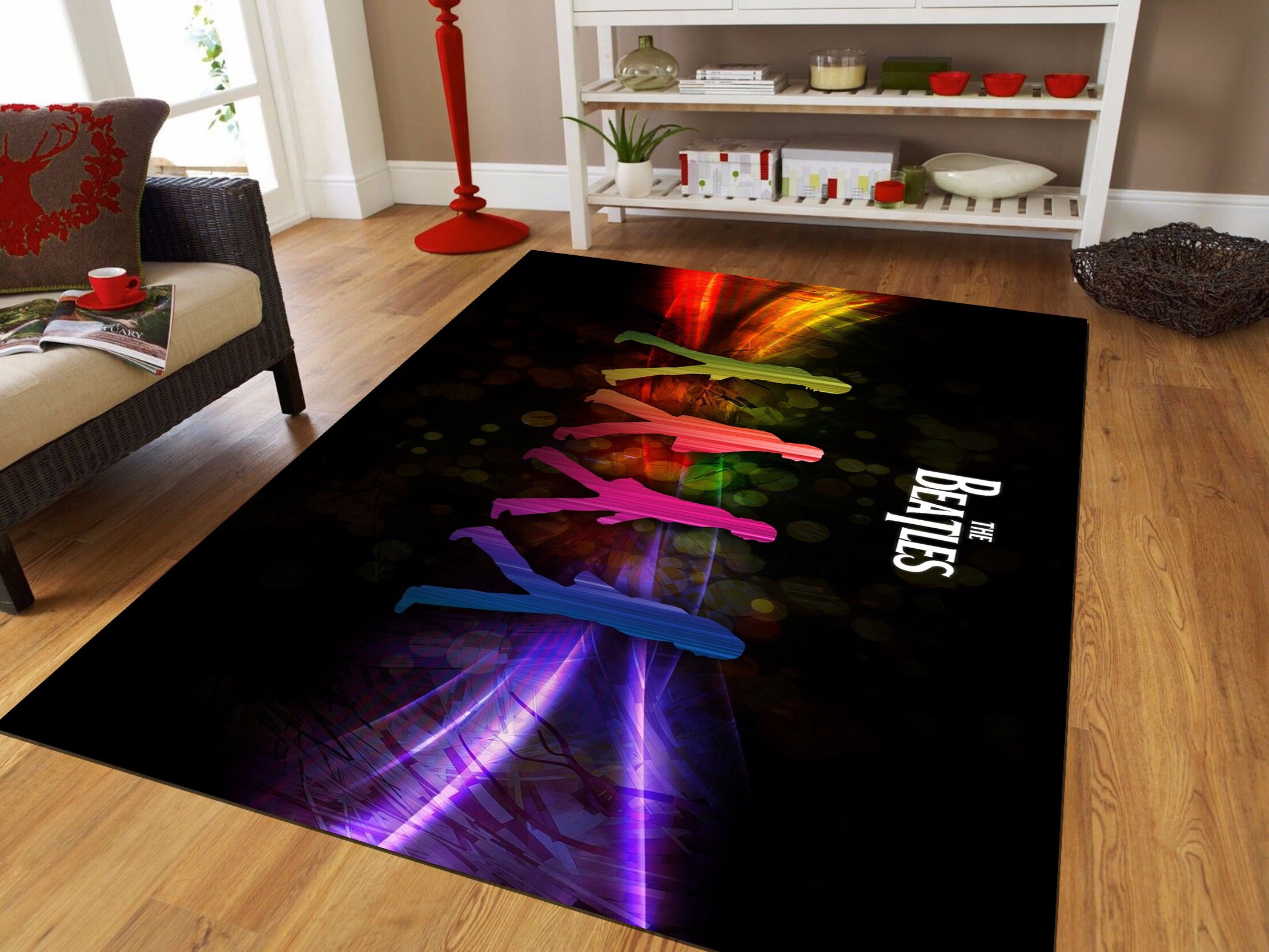 The Beatles Collage Rug, the Beatles Rug, Beatles Rug, the Beatles Art ...