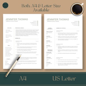 Teacher Resume Template Google Docs, Word & Pages, Teaching Resume ...
