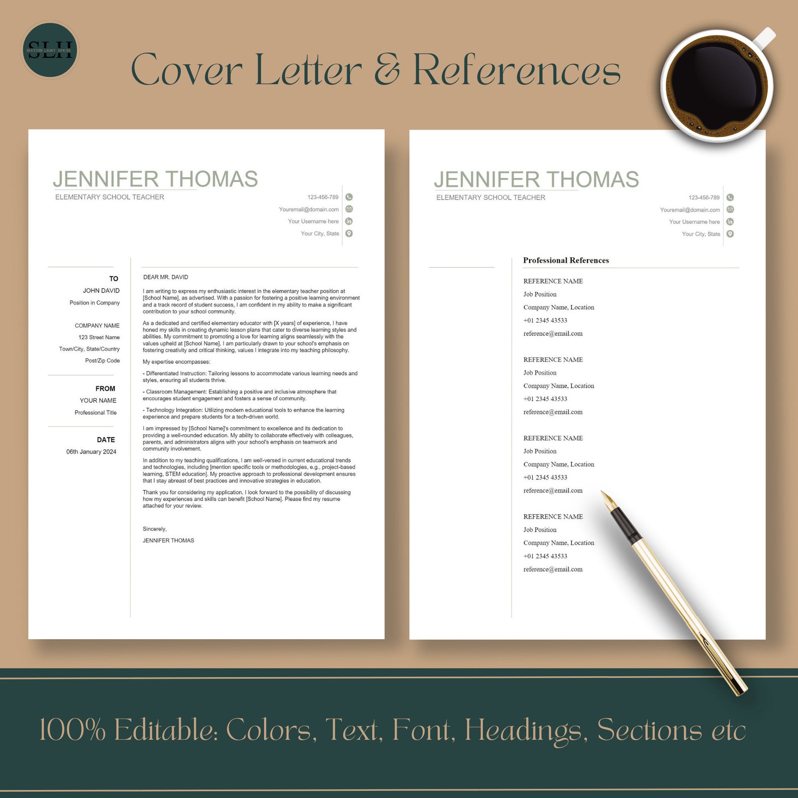 Teacher Resume Template Google Docs, Word & Pages, Teaching Resume ...