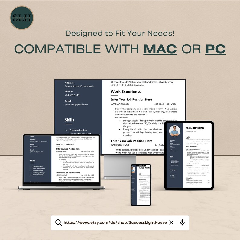 Best Resume Template Word, Pages and Google Docs, ATS Friendly Resume ...