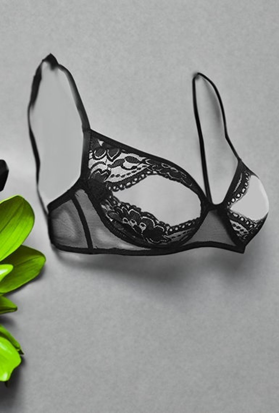 Open Cup Shelf Bra Open Tit Bra Transparent Lace Open Cup - Etsy UK