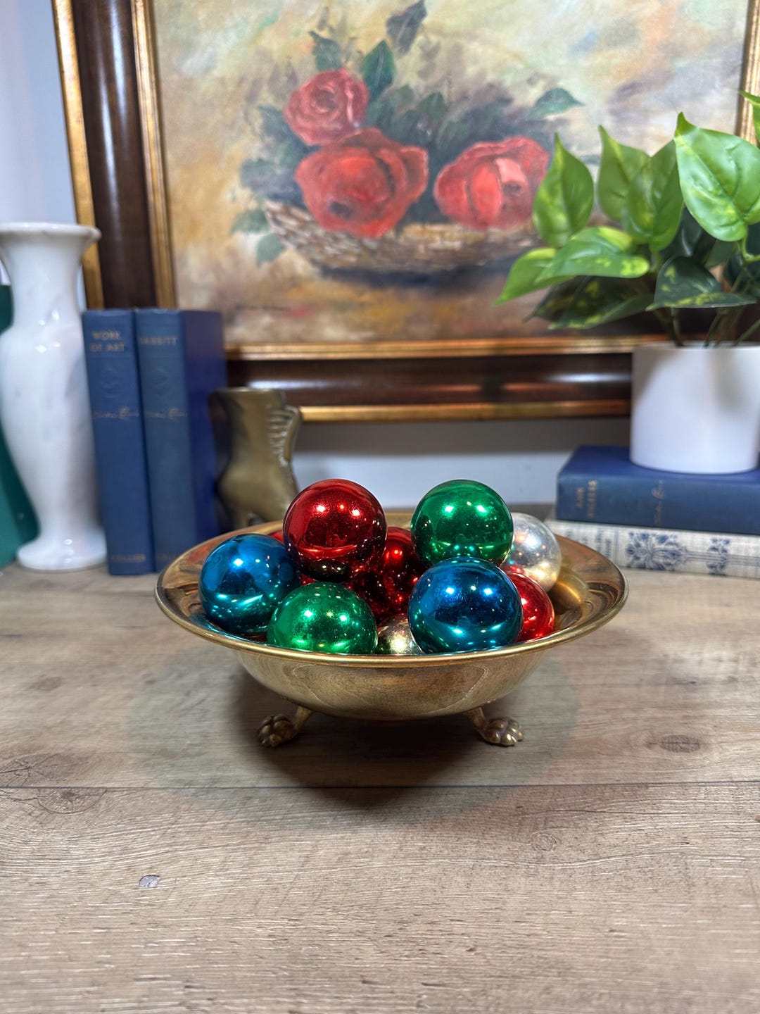 Vintage Brass Three Footed Bowl - Etsy
