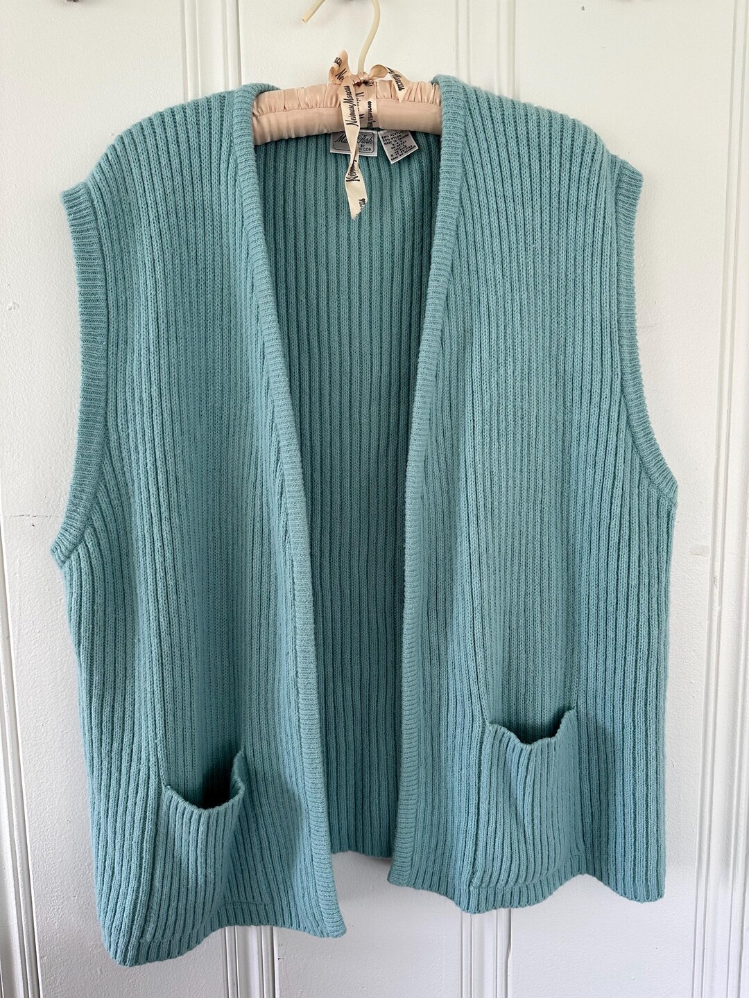 Vintage Manor Park by Cos Cob Blue Sweater Vest - Size Large - Etsy
