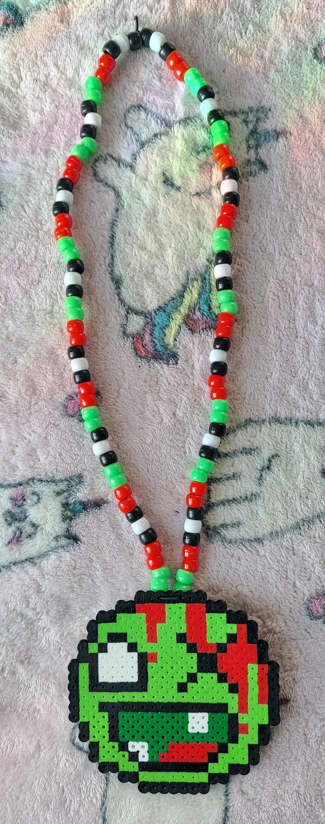 Epic Face Zombie Kandi Necklace - Etsy
