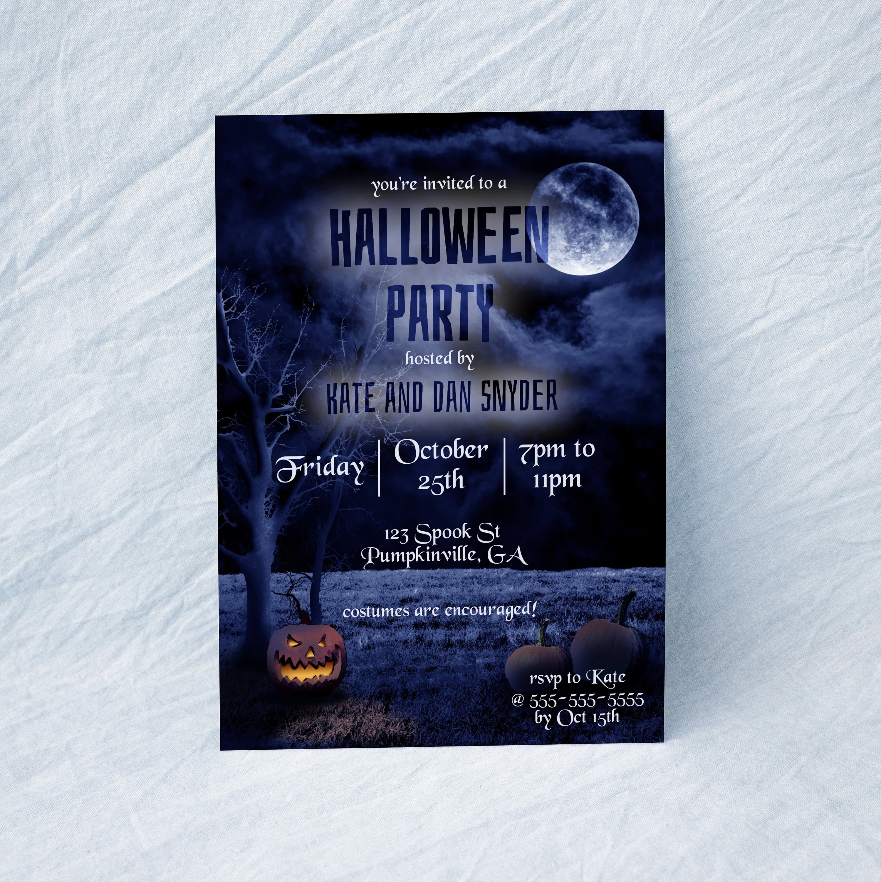 Spooky Halloween Party Invitation Digital Download Design - Etsy